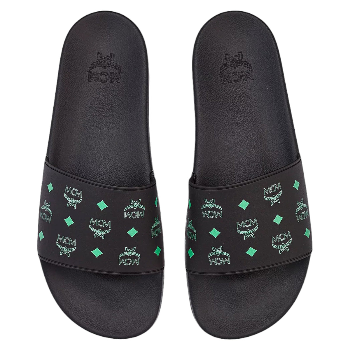 MCM Men's Color Splash Monogram Print Rubber Slides – Maison dé Bouchard